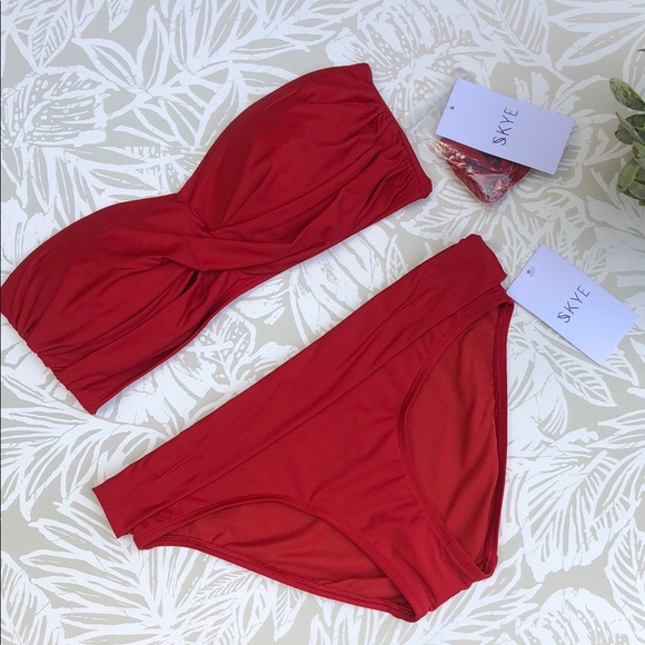 Skye Swimwear | Swim | Skye Swimwear Bikini Set In Red | Poshmark
